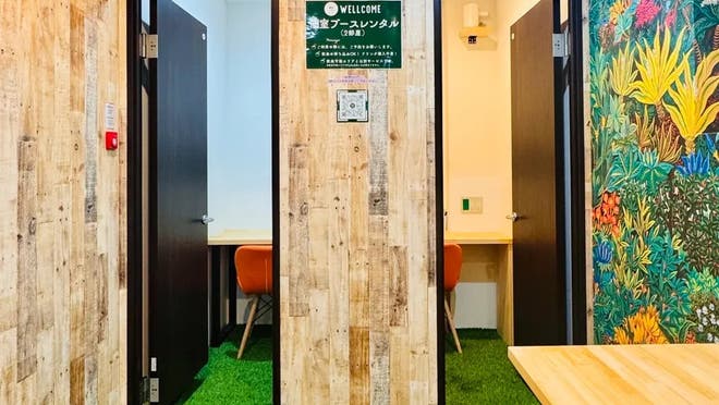 栄生駅徒歩1分|1名個室ブース2|Web会議・自習|高速Wi-Fi・電源の写真1