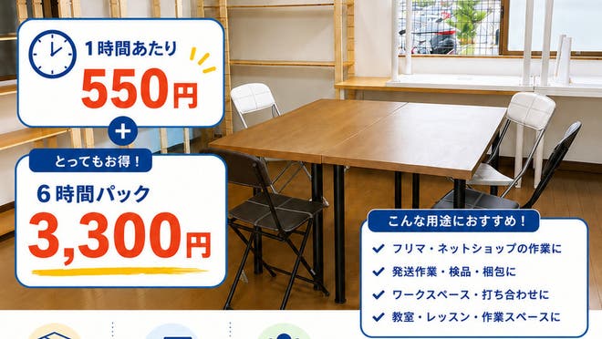 【KIVロジセン】路面店✨1時間550円✨(6時間パック3,300円)✨ 武蔵藤沢駅東口徒歩4分!ボドゲ・作業・交流に使えます✨の写真1