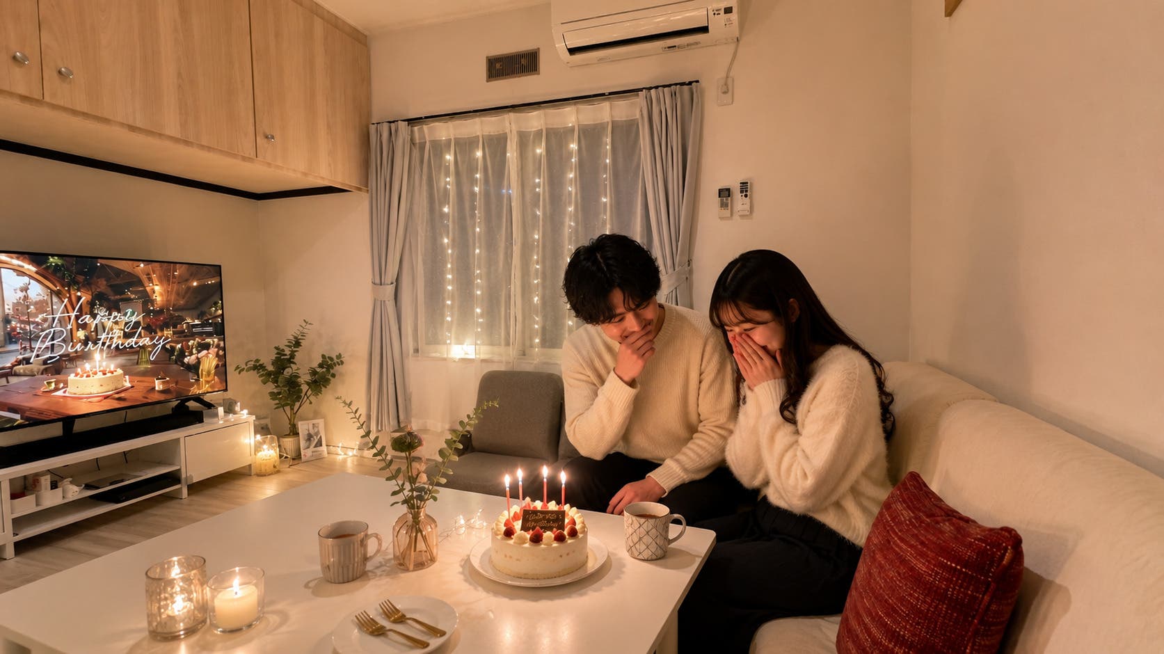 岡大裏【岡裏Sweet🍃】1日定額5500円ロングステイ♪⭐️⭕映画鑑賞/デート/誕生会/女子会にお勧め🎉の写真2