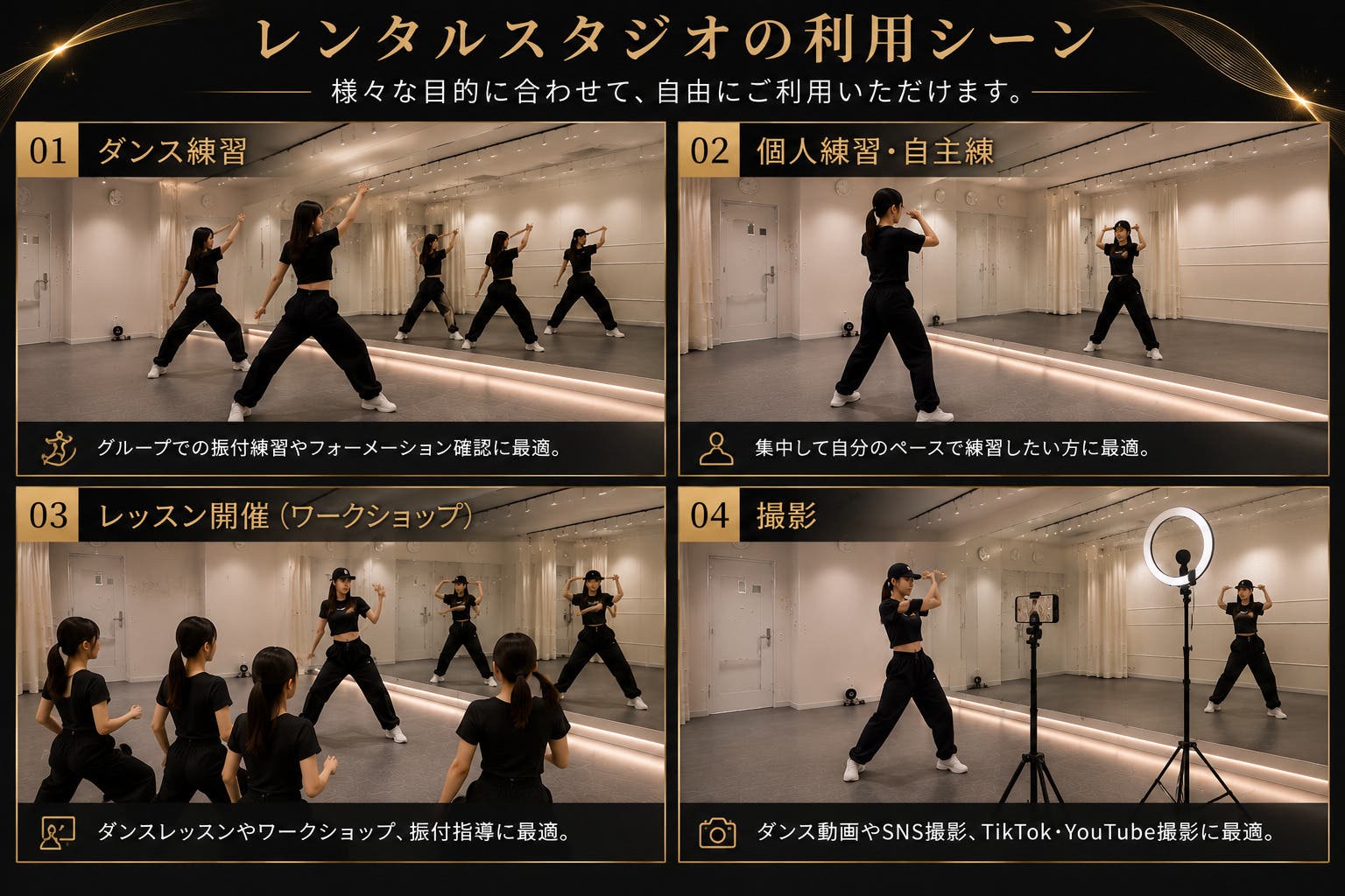 完全貸切型｜JR板橋駅・2路線3駅利用可｜6m超大型ミラー完備｜韓国風ダンス・撮影レンタルスタジオの写真8