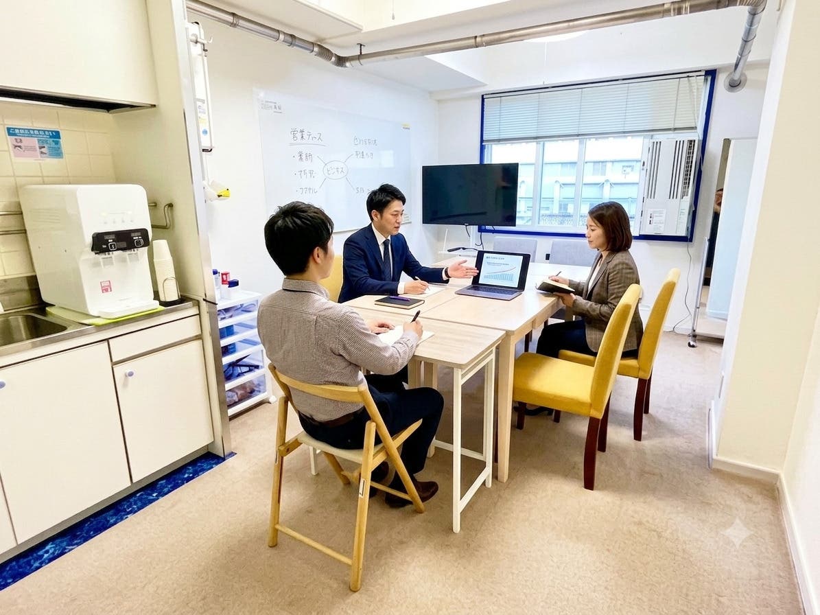 ⭐️商談・面接・WEB会議・勉強会⭐️ 広く(22㎡)使いやすい⭐️札幌駅前⭐️1日7,700円＜オレンジ会議室🍊札幌駅前＞の写真3
