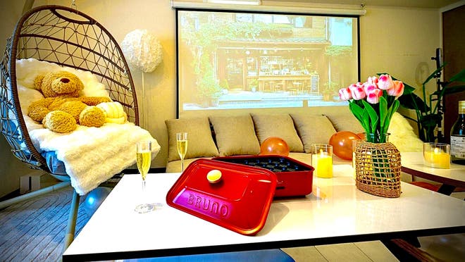 ✨ママ会/女子会大人気🥂大迫力100㌅鑑賞会/Switch🎮お子様グッズ🧸大学寄書きノート🤍写真映えハンギングチェア📸の写真13