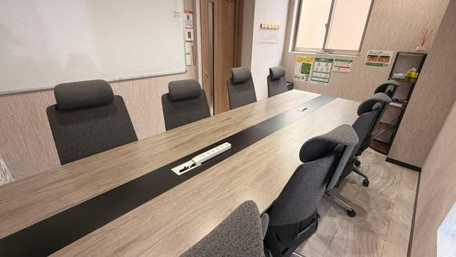 【武蔵小山駅徒歩2分】モニター・フリードリンク付き8名会議室(Room A)※予約時間前は入室不可の写真2