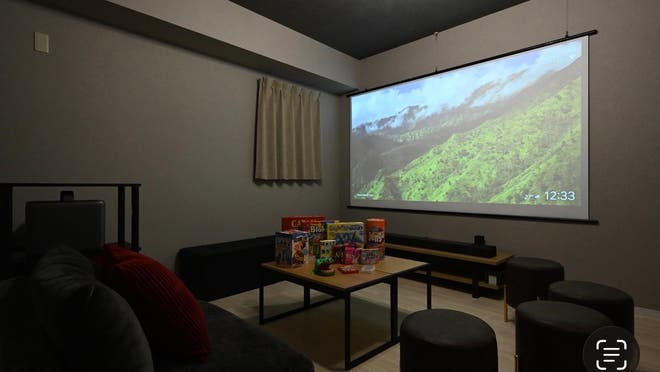 NEW🎊最大17名🉐コスパ💰プロジェクタ-📽️映画🍿デート💓ゲーム🎮女子会💗推し活🌟THEATER梅田の写真1