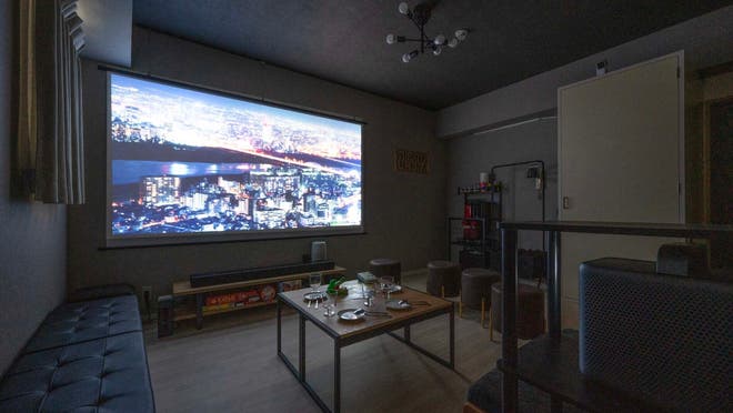 NEW🎊最大17名🉐コスパ💰プロジェクタ-📽️映画🍿デート💓ゲーム🎮女子会💗推し活🌟THEATER梅田の写真27