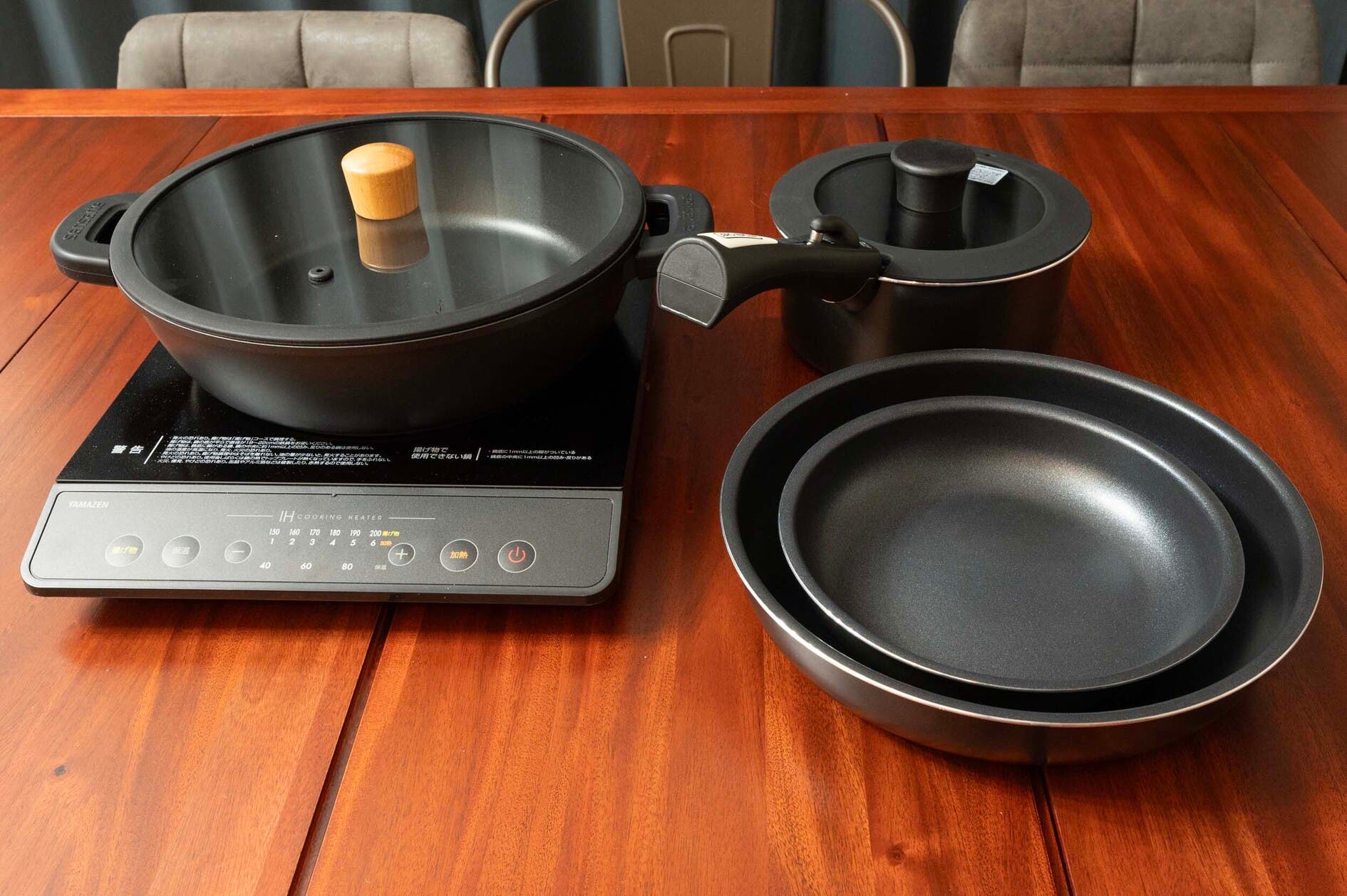 ④卓上IHヒーターとお鍋セット【1100円／回】の画像1