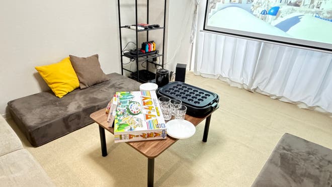 【先着50組限定OPEN割引🉐】橋本駅チカ✨特大プロジェクター📺大人気ゲーム機🎮焼肉🍖たこパ🐙ゴロゴロ💤 鑑賞会🎥の写真2