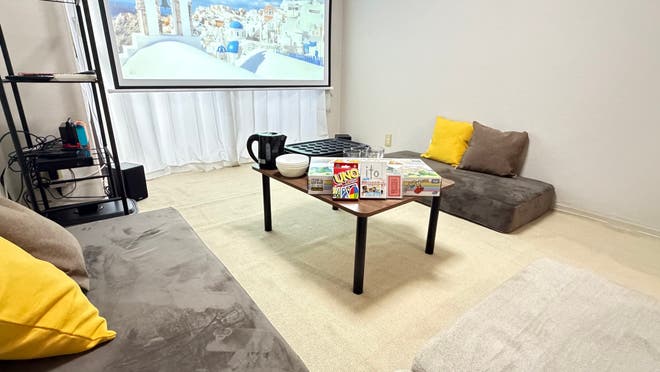 【先着50組限定OPEN割引🉐】橋本駅チカ✨特大プロジェクター📺大人気ゲーム機🎮焼肉🍖たこパ🐙ゴロゴロ💤 鑑賞会🎥の写真5