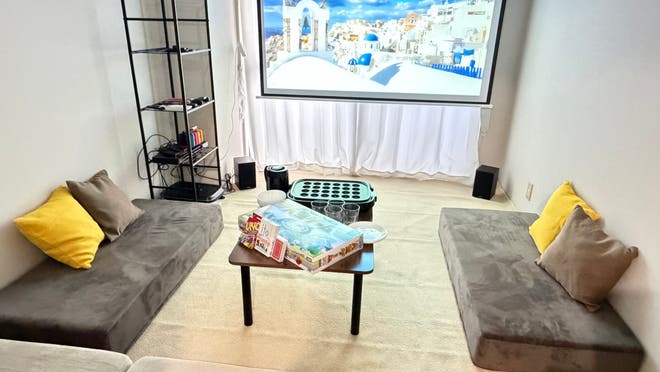 【先着50組限定OPEN割引🉐】橋本駅チカ✨特大プロジェクター📺大人気ゲーム機🎮焼肉🍖たこパ🐙ゴロゴロ💤 鑑賞会🎥の写真1