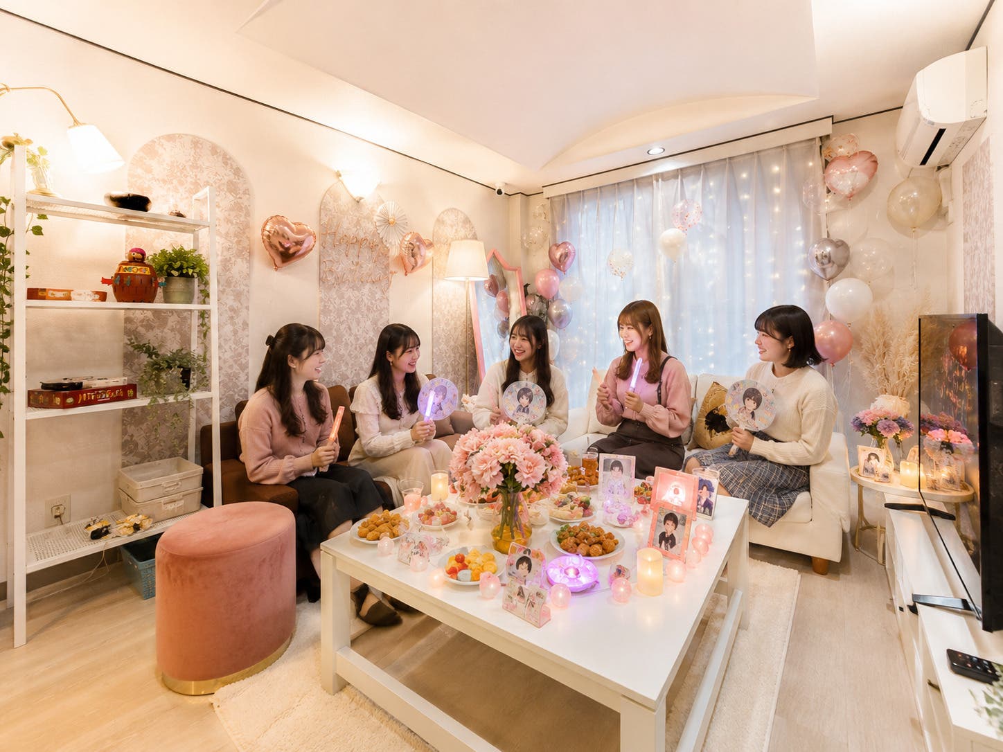 【要町駅/池袋駅チカ✨】女子会・推し活に最適🎀料理・たこパ🐙誕生日会🍰55型テレビで映画鑑賞🎥飲み会・歓送迎会🌟撮影✨の写真2