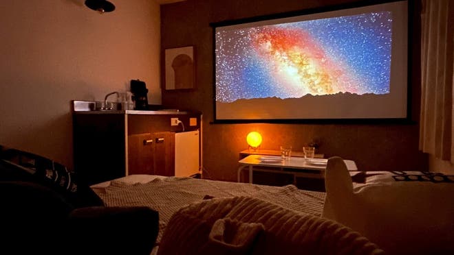 【天王寺駅すぐ】徒歩2分🚶2〜4名にぴったり✨Netflix🎬巨大スクリーン🎞️🎂おうちデート💖1日だらだら空間💓の写真6