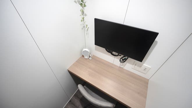 <ミニマルワークスペース立川No.2>1人用個室🚪Wi-Fi📶電源🔌モニター🖥️テレワーク/オンライン会議の写真4
