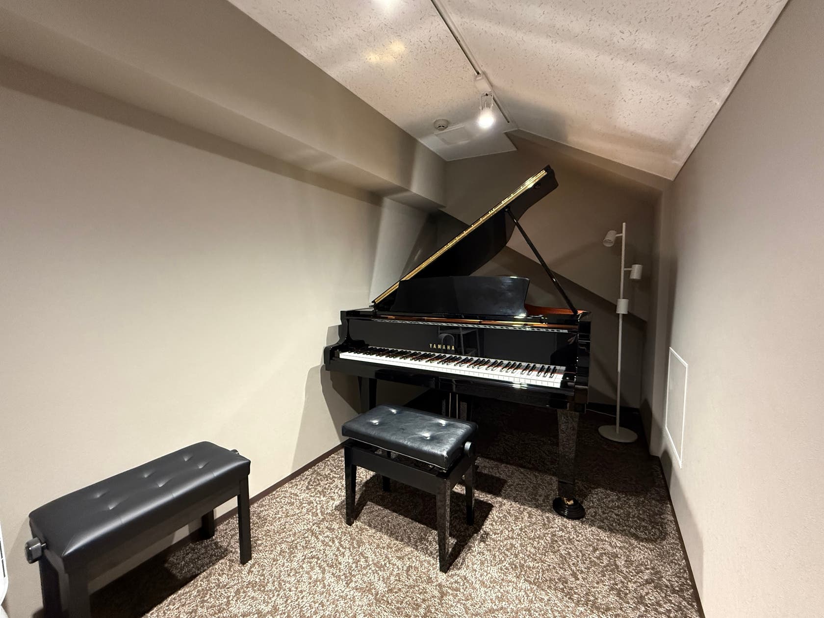 【横浜駅徒歩５分】7.90㎡/グランドピアノ備え付きの音楽ルーム（ルービー横浜 room3）の写真1