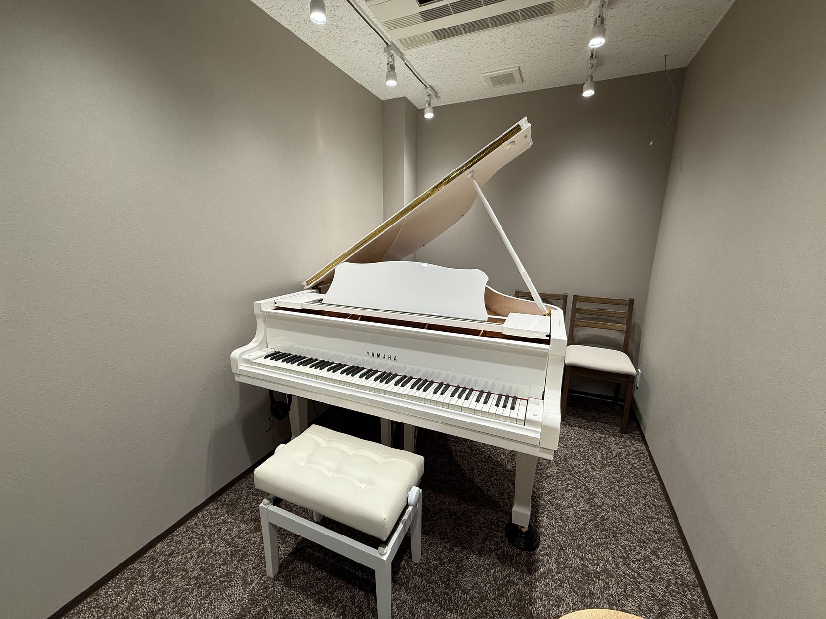 【用賀駅徒歩３分】8.33㎡/消音機能付きグランドピアノ備え付きの音楽ルーム（ルービー用賀 room1）の写真1