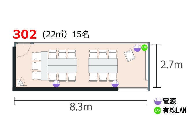 【渋谷駅徒歩30秒！ヒカリエ横のビル】最大15名着席可能！ セミナー、会議、研修に！✨飲食持ち込みOK✨の写真5