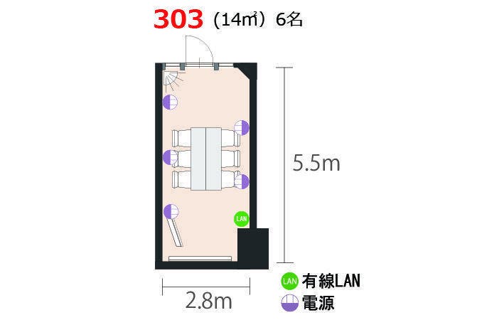 【渋谷駅徒歩30秒！ヒカリエ横のビル】最大6名着席可能！モニター常設！会議、研修、テレワークにも✨飲食持ち込みOK✨の写真10