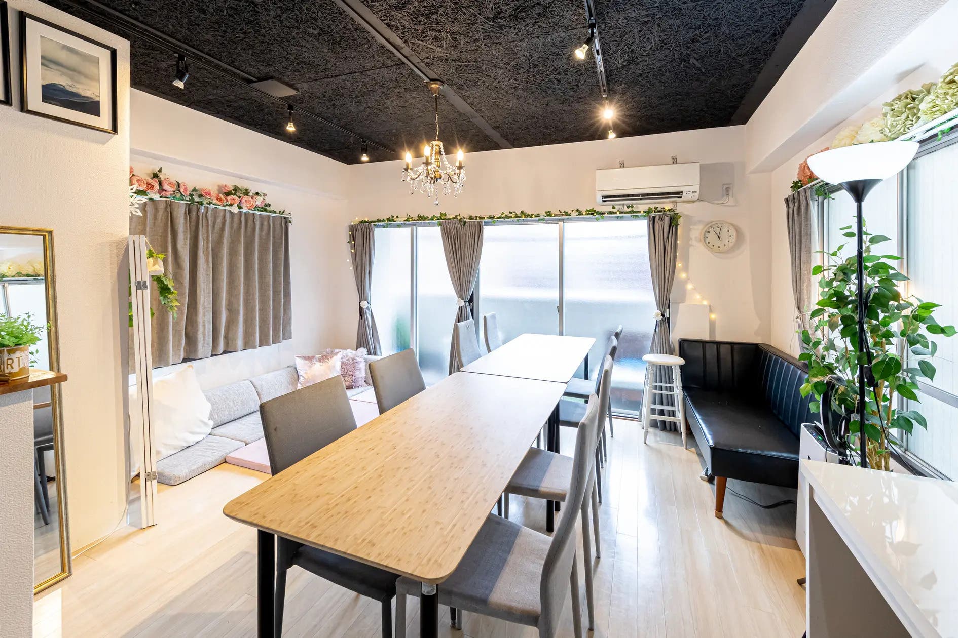 パーティ🌈自然光◎明るい三面採光✨隠れ家的な5Fアクセス簡単！池袋駅西口C6徒歩4分💫24時間貸切🌸の写真2