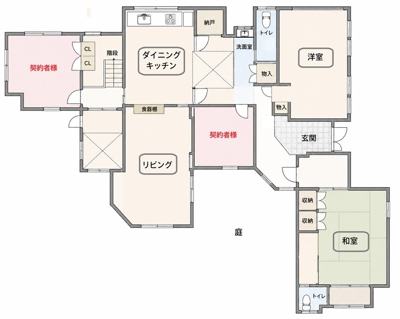 1階リビング「約12帖」 ＋ダイニング「約10帖」 セット ー女子会 ママ会 料理 誕生日会 ホームパーティーなどにー  の写真15