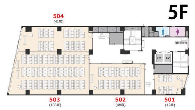 504号室【渋谷駅徒歩30秒!ヒカリエ横のビル】最大41名着席可能! セミナー、会議、研修に!✨飲食持ち込みOK✨の写真8