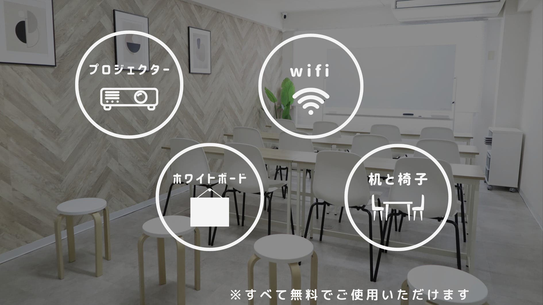【中崎町駅50秒・梅田ロフト５分⭐】/wifi・設備無料/16名/会議室・施術ベッド・ボードゲーム♠/ゴミ捨て無料の写真2