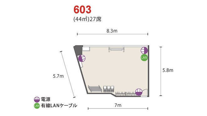 603号室【新大阪駅徒歩3分】✨2027年1月12日オープン✨最大27名着席可能!イベント・セミナー・研修に!飲食持ち込み可能!の写真3