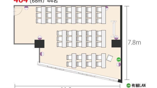 404号室【渋谷駅徒歩30秒!ヒカリエ横のビル】最大36名着席可能! セミナー、会議、歓送迎会に!✨飲食持ち込みOK✨窓あり!!の写真3