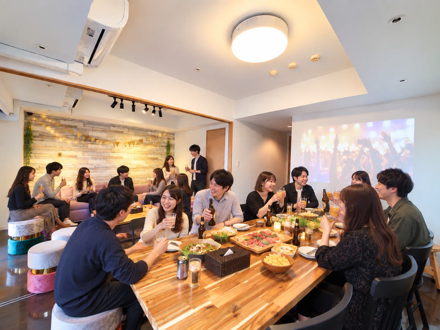 渋谷駅徒歩5分｜12名でも広々な角部屋｜Francfranc家具｜ホームシアター｜無料ゴミ捨て場有｜by PECOTTの写真2