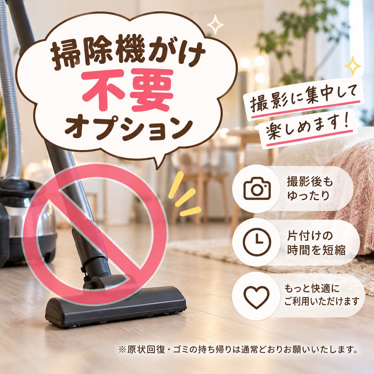 【有料】セルフクリーニング不要オプションの画像1