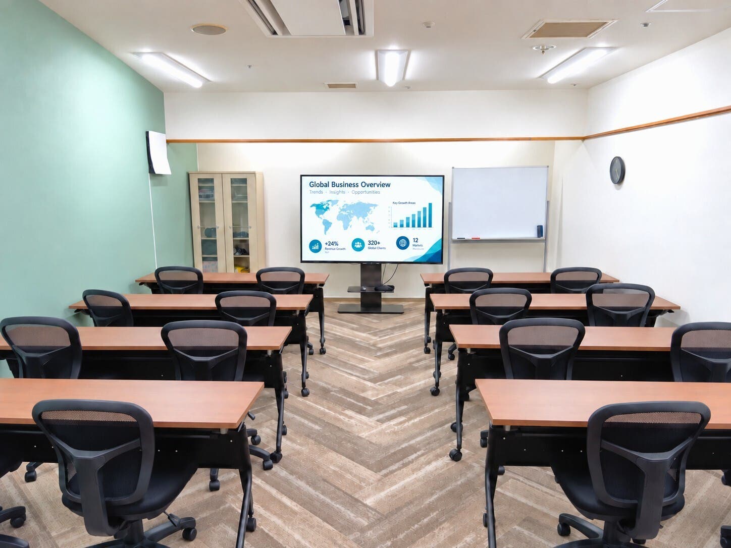 【仙台駅西口徒歩2分】高速Wi-Fi・フリードリンク完備！スタッフ常駐で安心！75型モニター無料！ステージライン_セミナールームの写真2