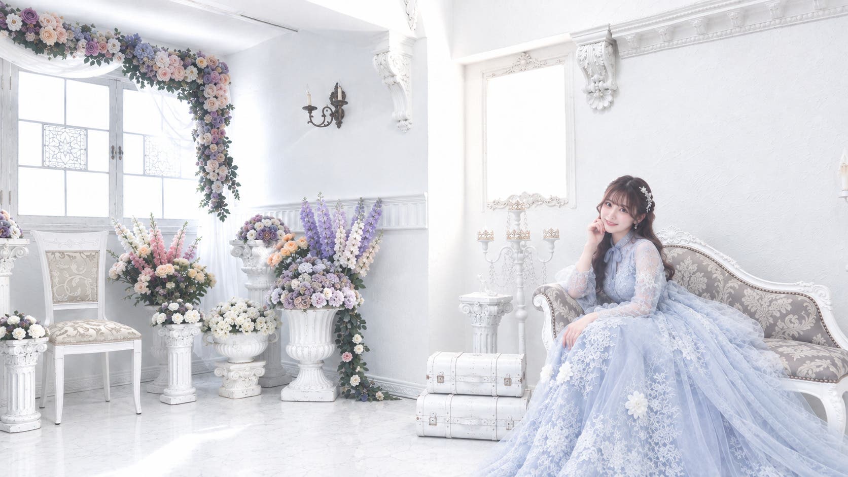 ハロウィン/東銀座徒歩1分/白ゴシック/黒ゴシック/フラワーガーデン/撮影スタジオの写真2