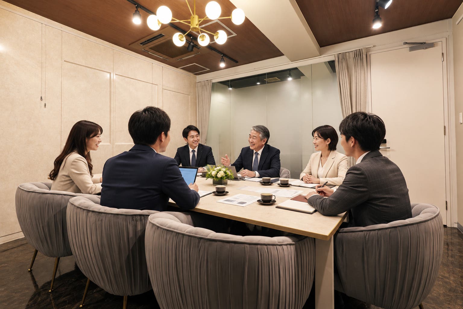 麹町駅から徒歩1分｜来賓室｜品格あるインテリア｜高級感◎　【最重要商談を成約に】by PECOTTの写真1