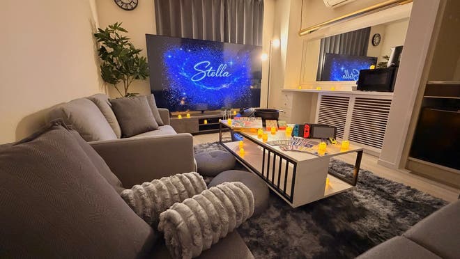 ㊗️NEW OPEN‼️心斎橋駅すぐ✨大迫力の85インチ超大型テレビ📺映画鑑賞🎬推し活👑パーティー🎉女子会💐デート💞の写真1