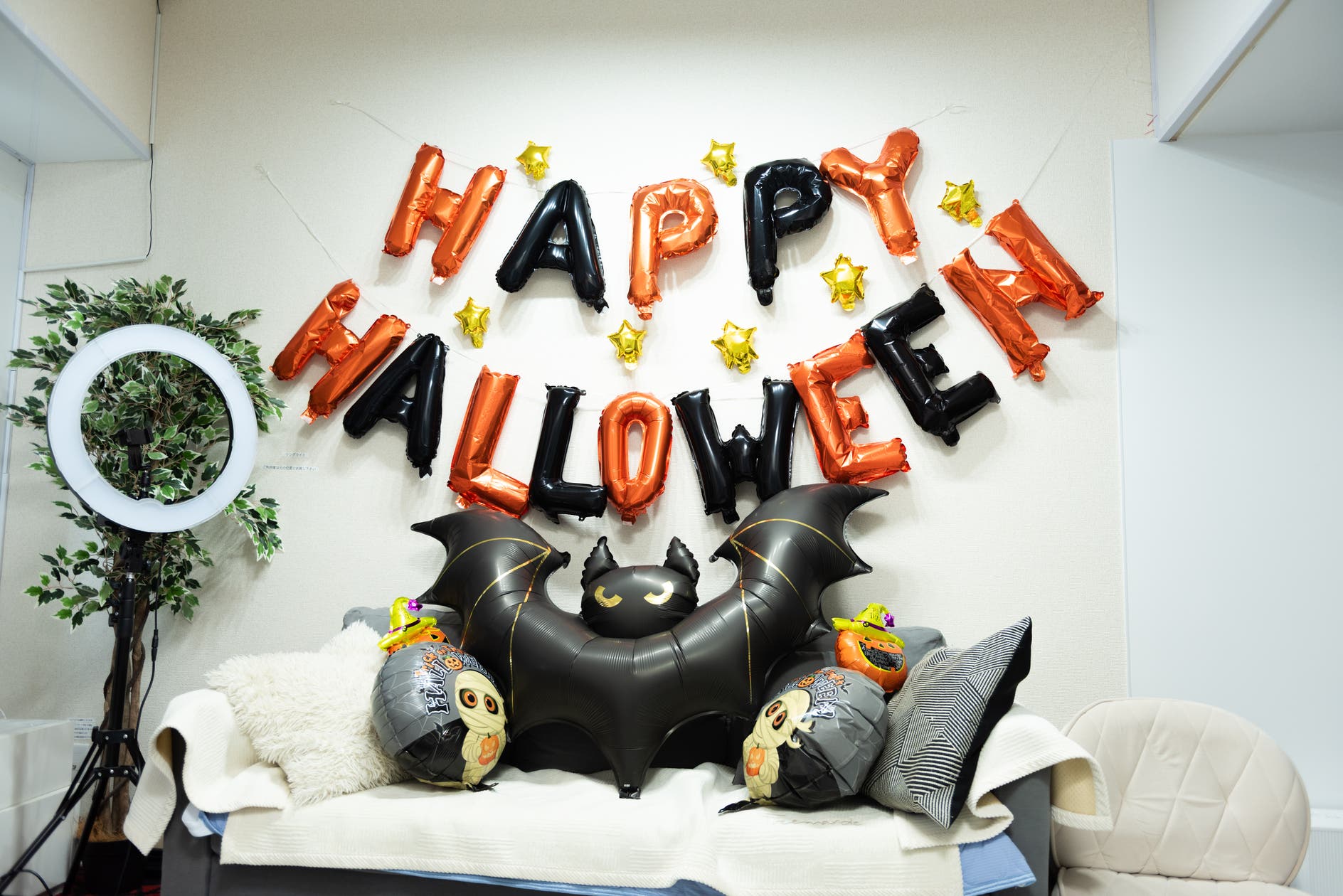 ハロウィン飾付中【広々スペース】名古屋伏見駅徒歩5分✨24時間営業💗高速Wifi💫ゴミ捨て無料🗑️の写真1