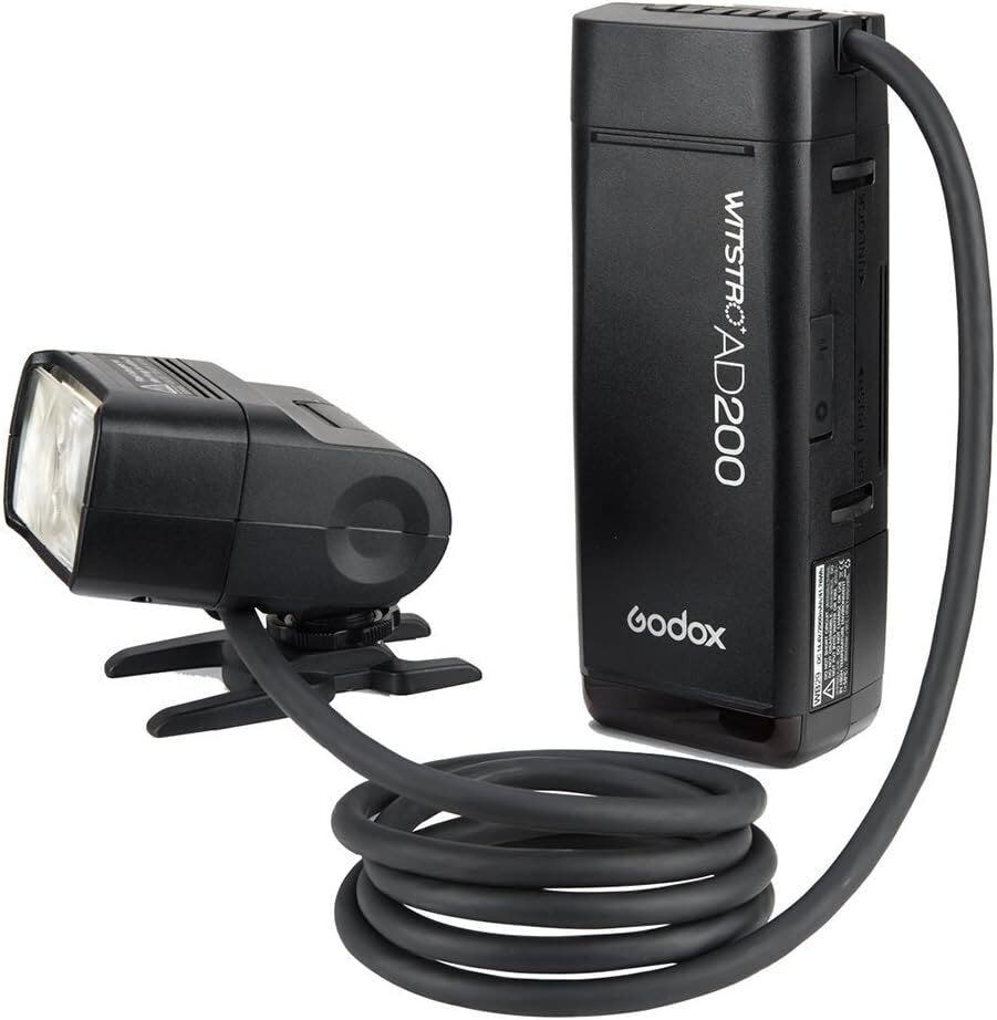 バッテリー式ストロボgodox ad200 + 2mケーブル エクステンダーフラッシュヘッドの画像1