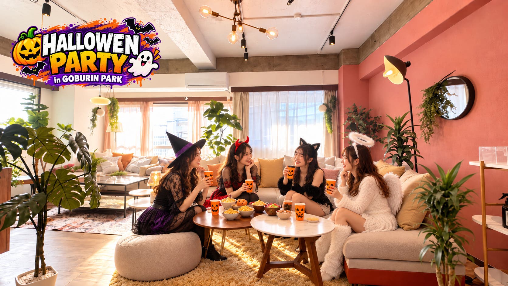#シノハラGoburin301【渋谷/神泉】駅5分🥳忘年会/ハロウィン🎃学割/プロジェクター/推し活/格安/ケータリングの写真1