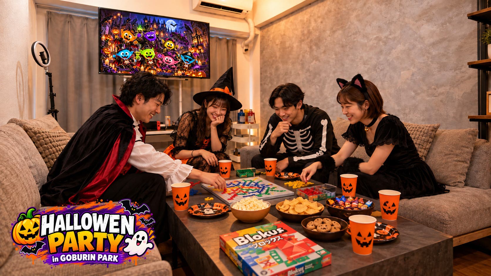 #ナンナンGoburin201【心斎橋】🥳忘年会・ハロウィン🎃女子会・推し活・タコパ・撮影・24H・飲み会の写真1