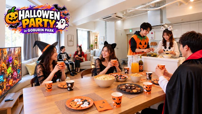 #ナンモリGoburin401【南森町/天神橋】駅1分🥳忘年会/ハロウィン🎃学割🌸55㌅TV/プロジェクター📺格安💰の写真1