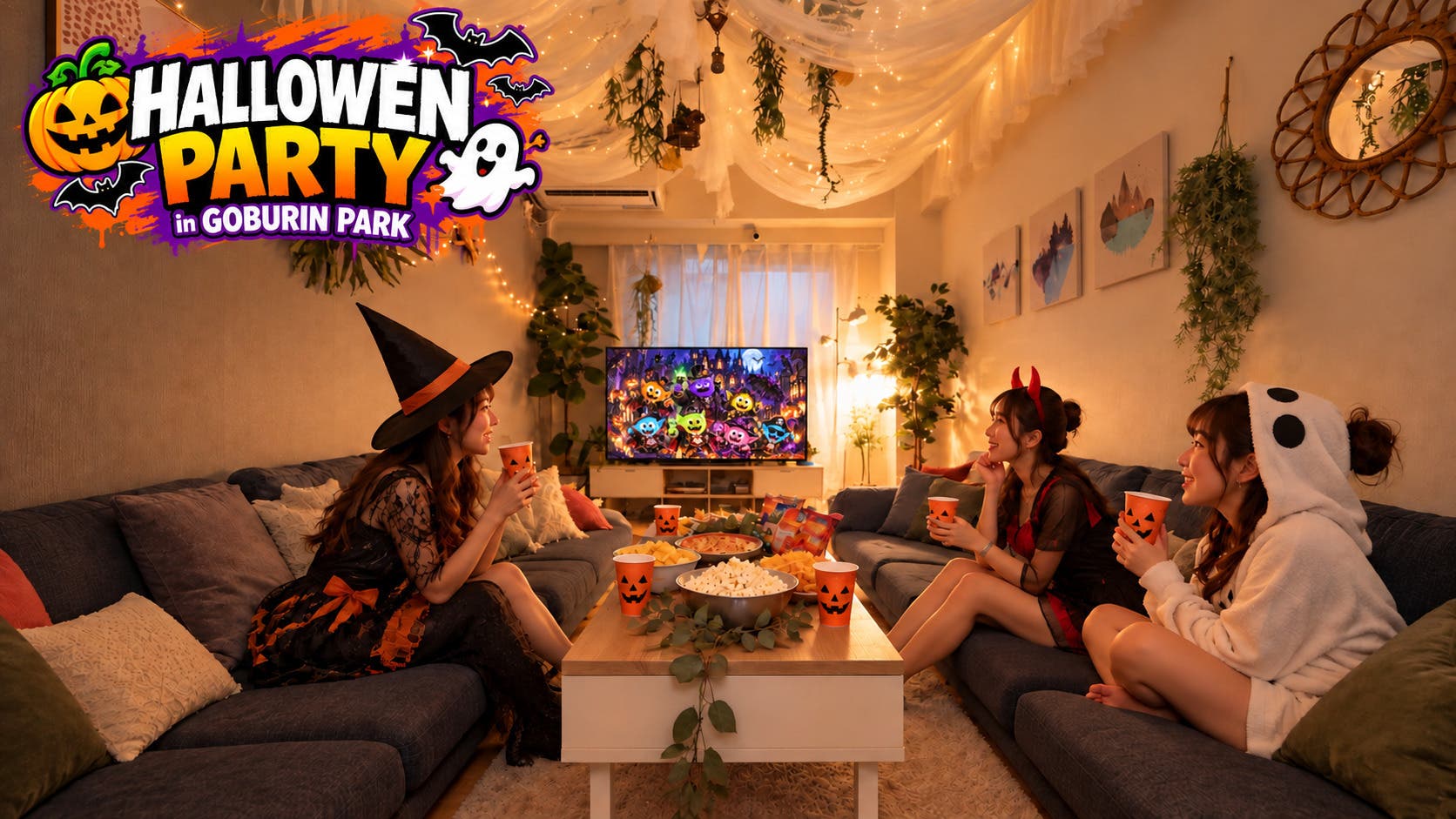 #パレGoburin【新宿三丁目】最大15名🉐駅3分🥳忘年会・ハロウィン🎃女子会・推し活・タコパ・撮影・24H・飲み会の写真1