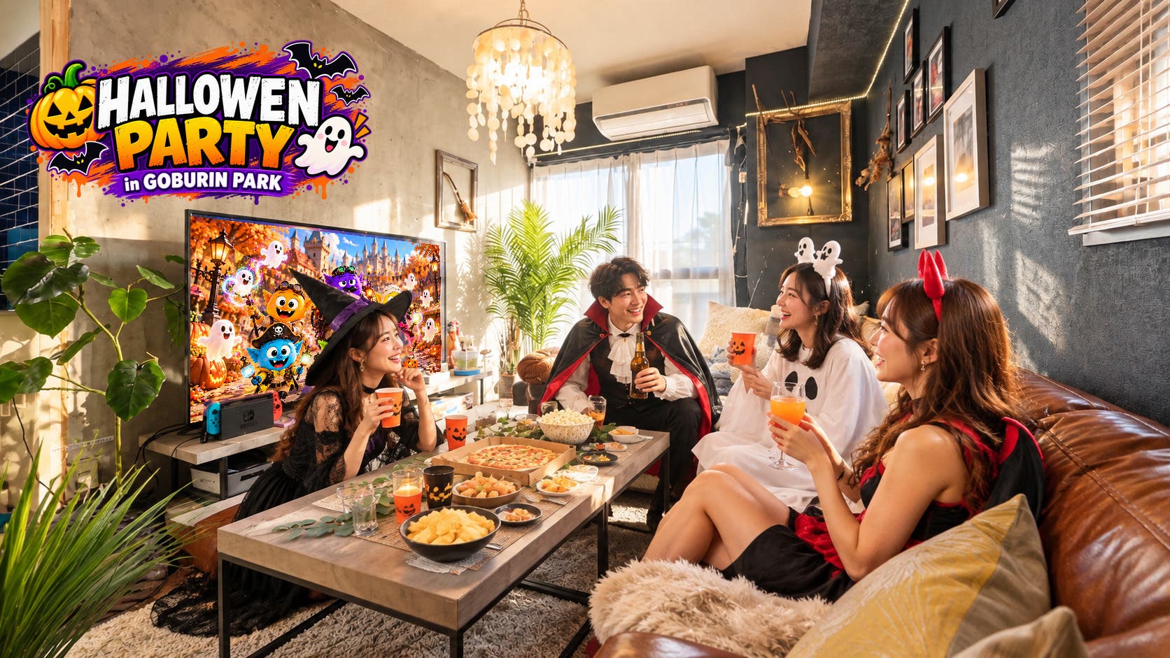 #ライオンGoburin601【新宿三丁目】最大15名🉐駅3分🥳忘年会・ハロウィン🎃女子会・推し活・タコパ・撮影・24Hの写真1