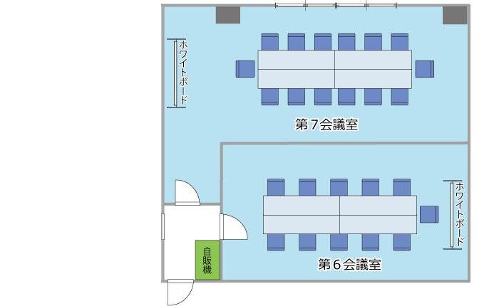 【新横浜駅徒歩3分】新横浜ホール（第七会議室）　／　Wi-Fi(光回線)、プロジェクター、スクリーン備品無料！ 換気可の写真9