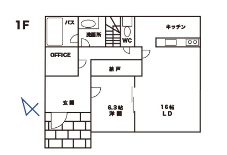 自然の光溢れる　広い 庭付き１軒屋　９０坪　建物面積27０㎡　庭30坪 ゆったりとしたハウススタジオの写真19