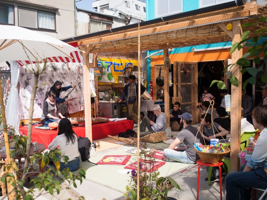 大阪市 アートな空間の中にある庭で様々な催し物に最適です。BBQ、鍋パーティー、餅つきに！の写真14