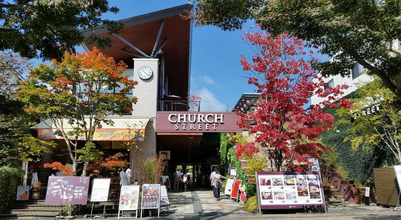 チャーチストリート軽井沢　銀座デッキ