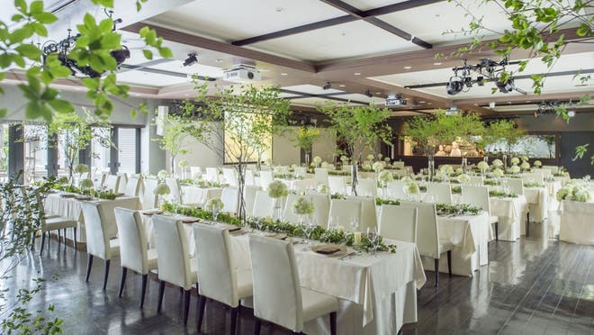 自然を感じる気持ちのいいバンケットをパーティーやイベントにの写真1