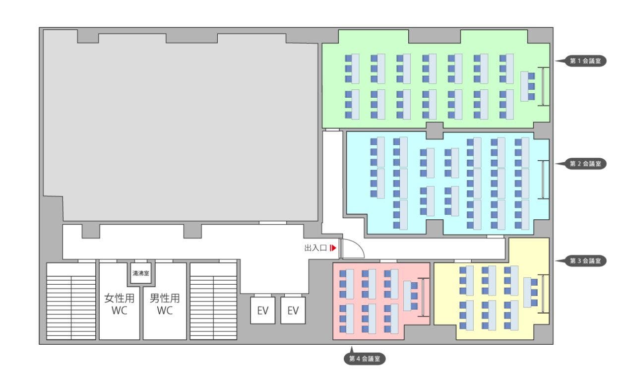 【関内駅徒歩５分】横浜スタジアム前ホール　第一会議室の写真9