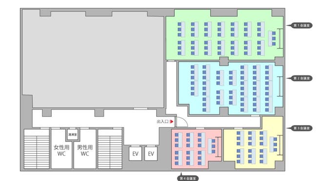 【関内駅徒歩5分】横浜スタジアム前ホール 第三会議室の写真9