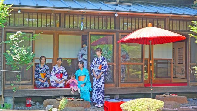 ※ロケハン予約専用【七五三、コスプレ、古民家、マンション】飯田屋【都心から20分、竹林を抜けると別世界。四季折々の花々がお迎えの写真8