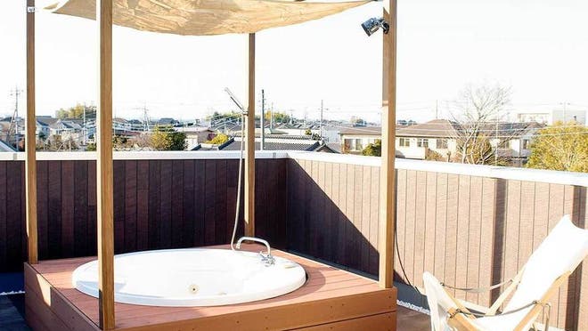 屋上で露天風呂やバーカウンターなどパーティーや撮影に!茨城県水戸市の写真2