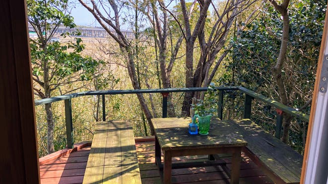 近江舞子、大阪、京都からアクセス抜群!琵琶湖まで徒歩5分、比良山が一望できる森のコテージまるまる貸切の写真11