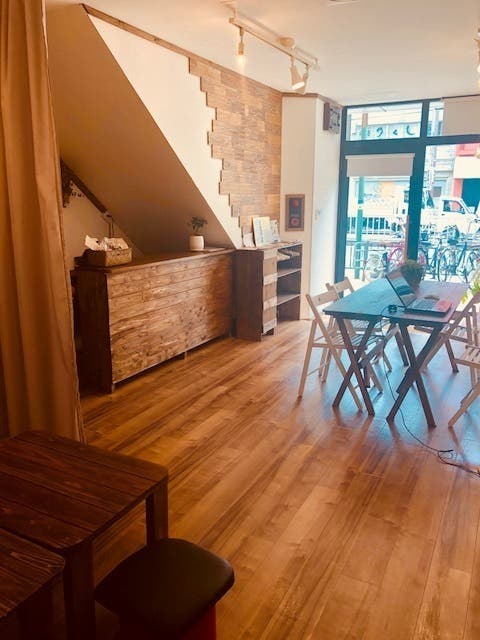 【御堂筋線西田辺駅１分,１階路面店の好立地!】木調の癒される空間♪ワークショップ、勉強会、展示会、子連れママ会♪の写真9